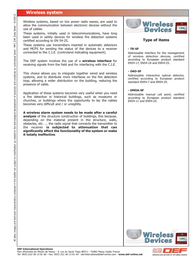 Datasheet - Wireless | PDF | Wireless | Radio