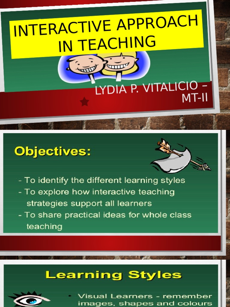 Interactive Approach in Teaching | PDF