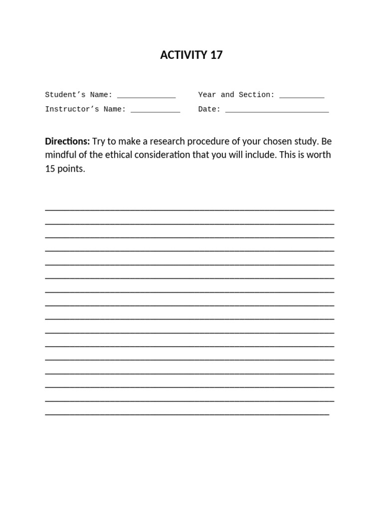 ACTIVITY 17 Research | PDF