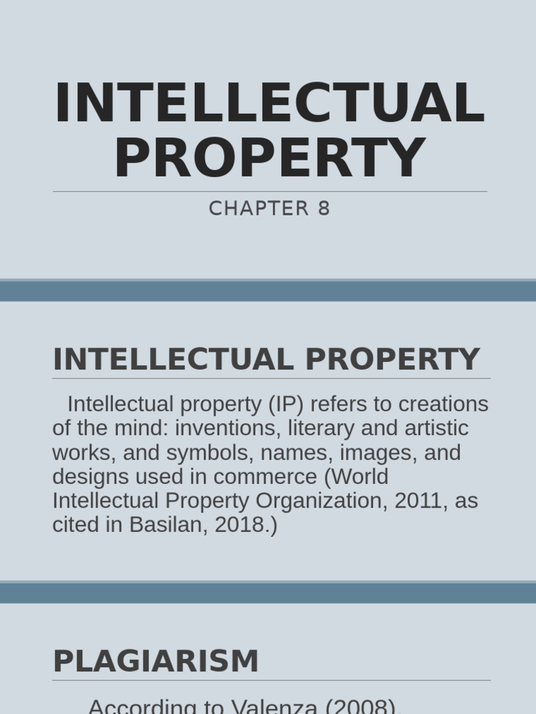 Understanding Intellectual Property and Plagiarism | PDF | Plagiarism ...