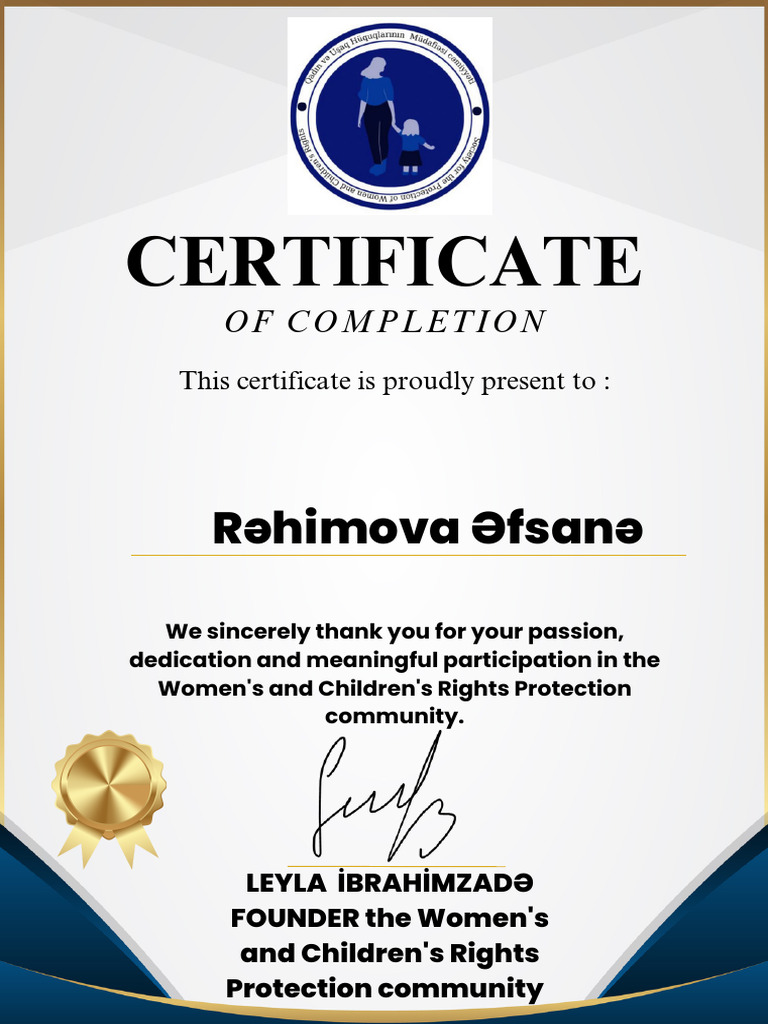 Women's Rights Advocate Recognition | PDF