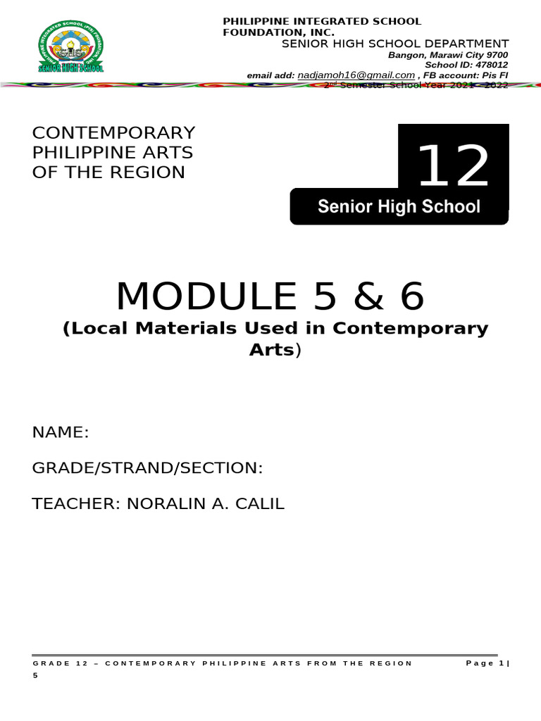 CPAR MODULE 5 & 6 | PDF | Molluscs