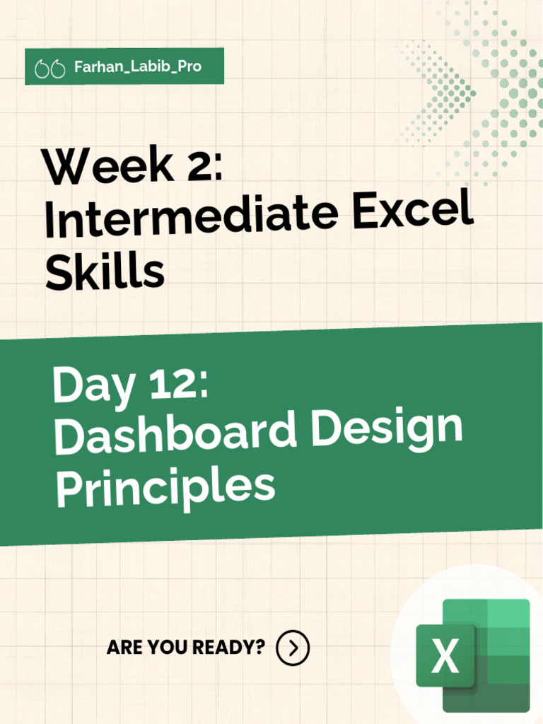 Excel Dashboard Design Principles | PDF
