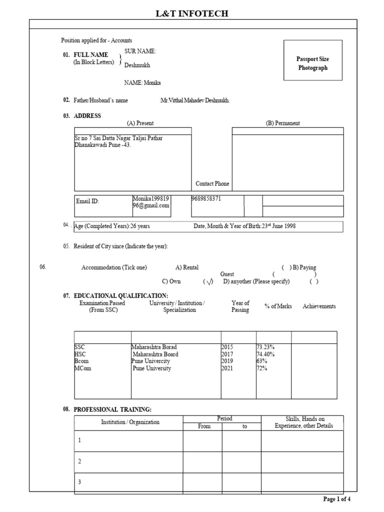 Monika Deshmukh-1 | PDF