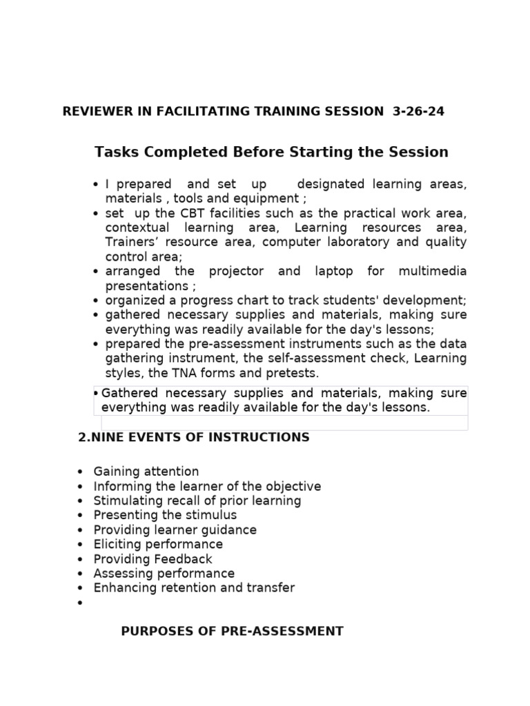 TM1-REVIEWER- | PDF | Learning | Educational Assessment
