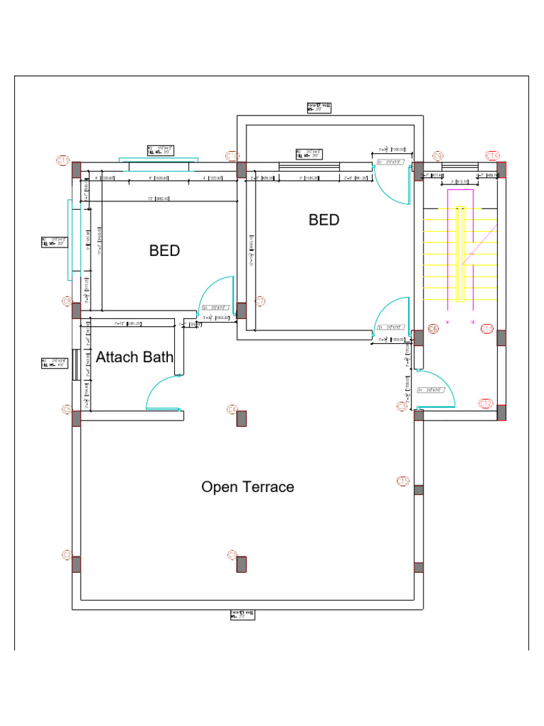 Second Floor Brickwork Plan | PDF