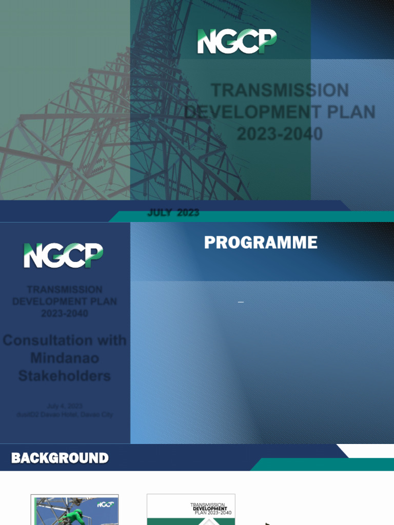 TDP 2023-2040 PresMat To Stakeholders - July4 - MINDANAO | PDF | Wind ...