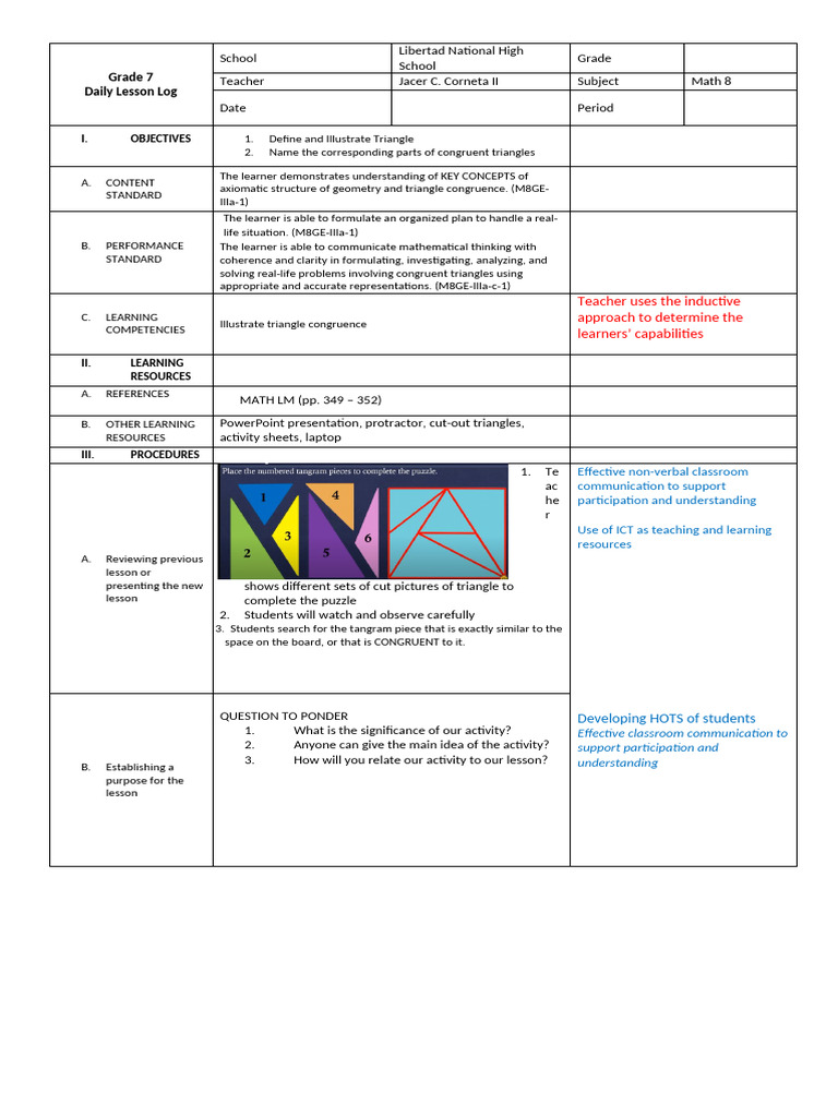 Cot For Triangle Inequality | PDF | Learning | Mathematics