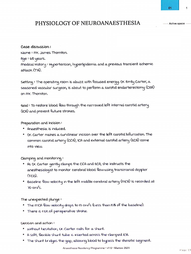 Extracted Pages From Marrow SS Anesthesia - Neuro Anesthesia | PDF