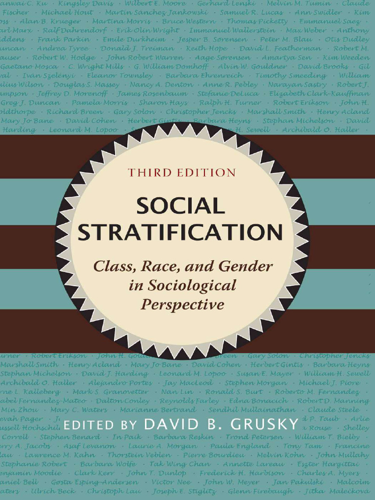 Grusky, D Social Stratification Class, Race, and Gender in Sociological ...