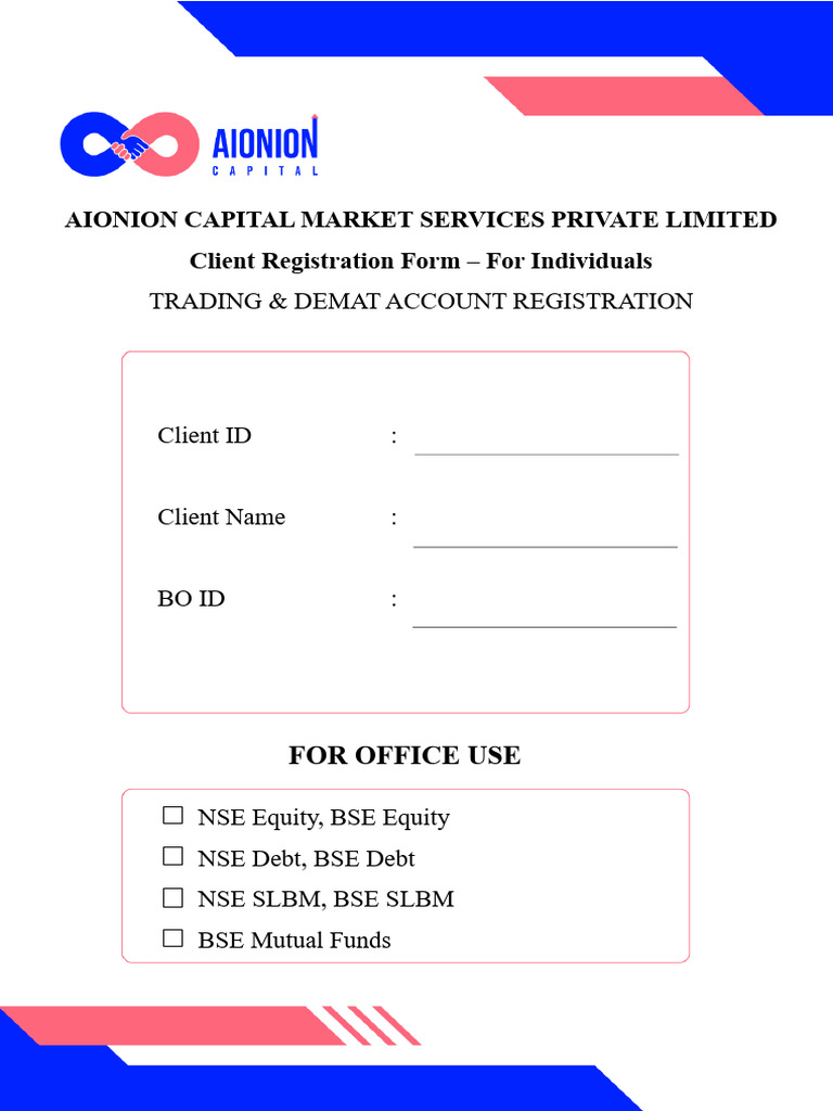 Individual Trading Account Guide | PDF | Identity Document