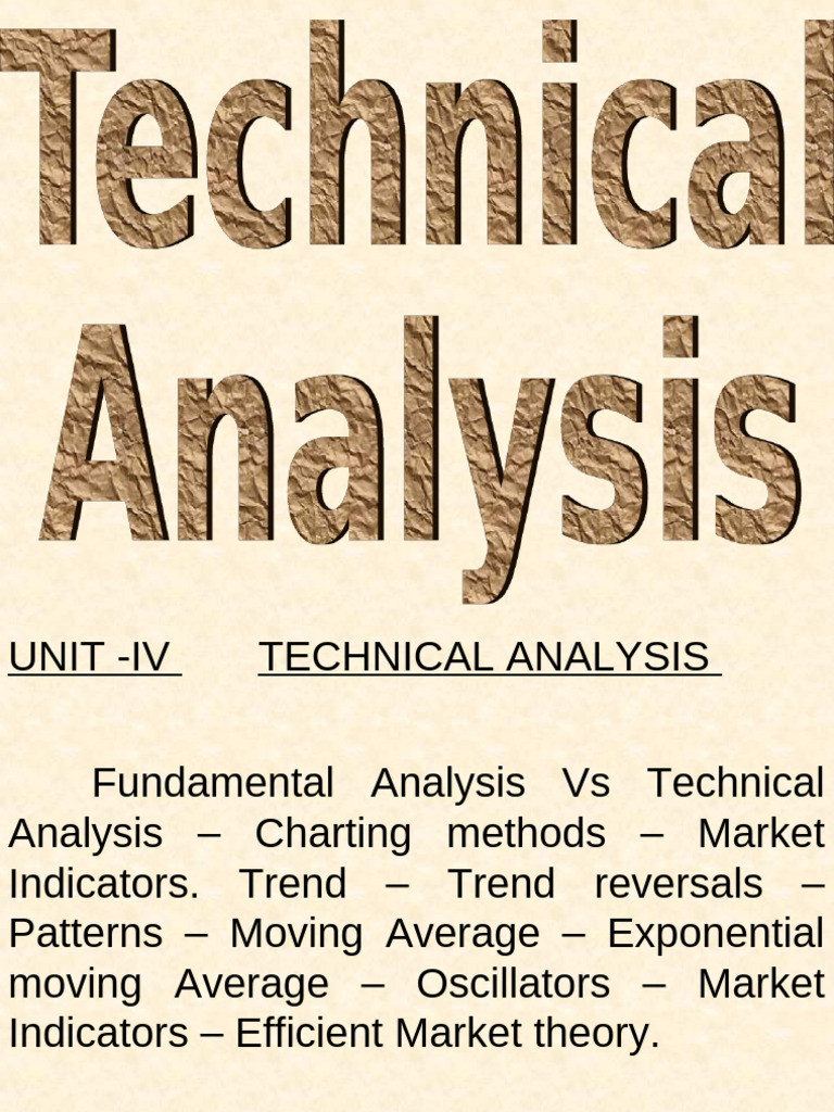 TECHNICAL ANALYSIS | PDF | Technical Analysis | Private Sector