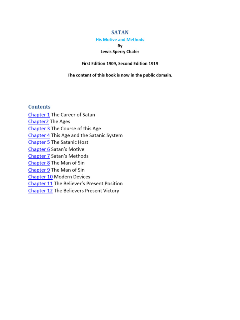 Satan | PDF | Satan | Jesus