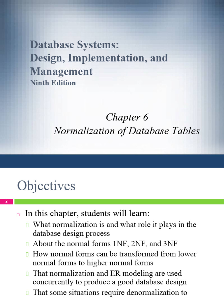 Chapter 5 Normalization | PDF | Databases | Database Design