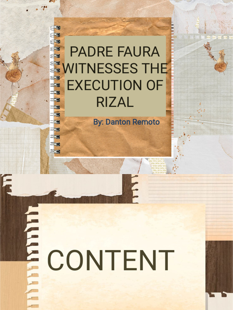 Padre Faura Witnesses The Execution of Rizal 1 | PDF | Philippines