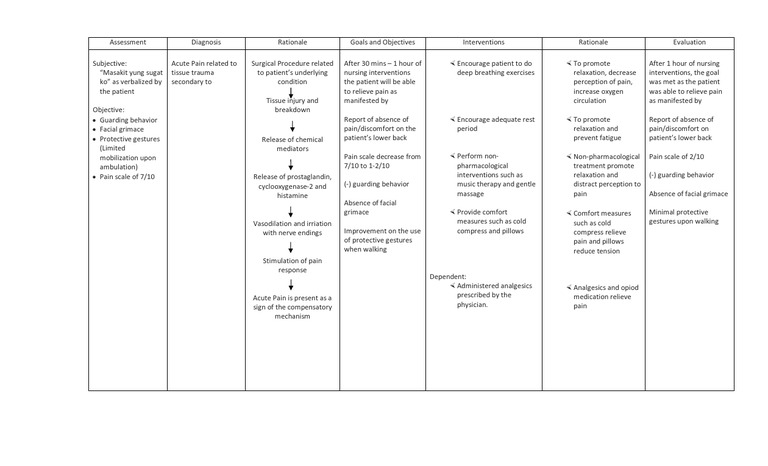 Acute Pain NCP | PDF
