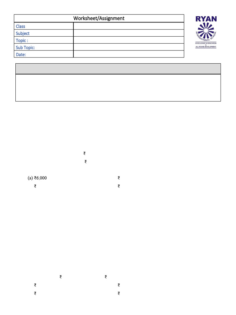 Assignment On Financial Statements With Adjustments - MCQs 01 ...