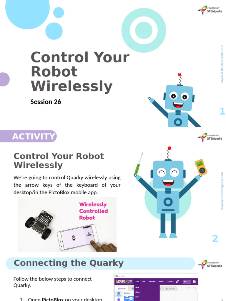 CL3_CH26_-Control-Your-Robot-Wirelessly-1 | PDF