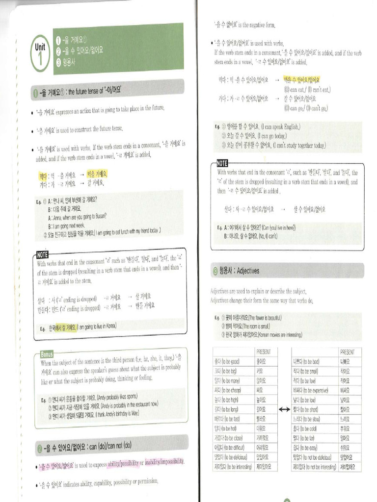 Sogang Korean Grammar Book 1B | PDF