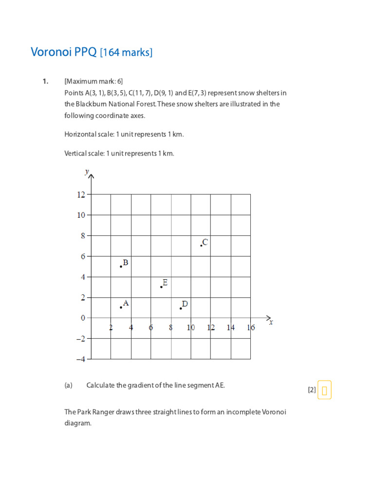 Voronoi PPQ (1) | PDF | Perpendicular | Euclidean Geometry