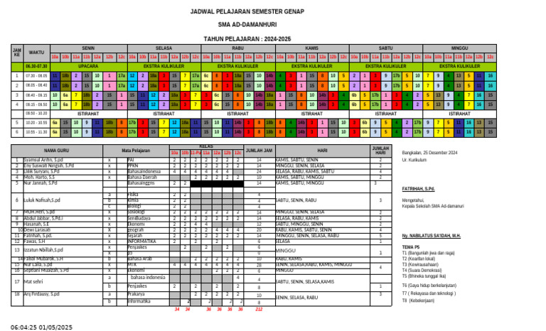 Jadwal Desember 2024 | PDF