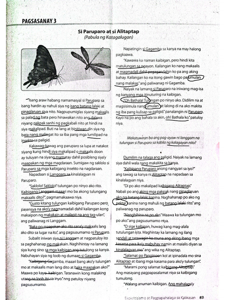 Si Paruparo at Si Alitaptap | PDF