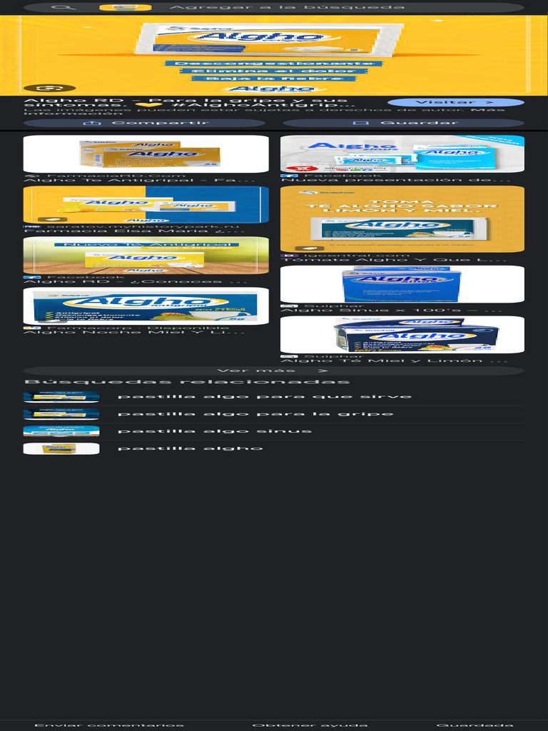 Algho: Pastillas para la Gripe y Síntomas | PDF