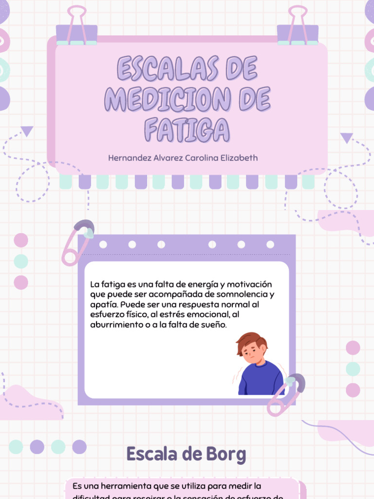 Escalas de Medición de Fatiga | PDF | Sicología | Enfermedades y trastornos