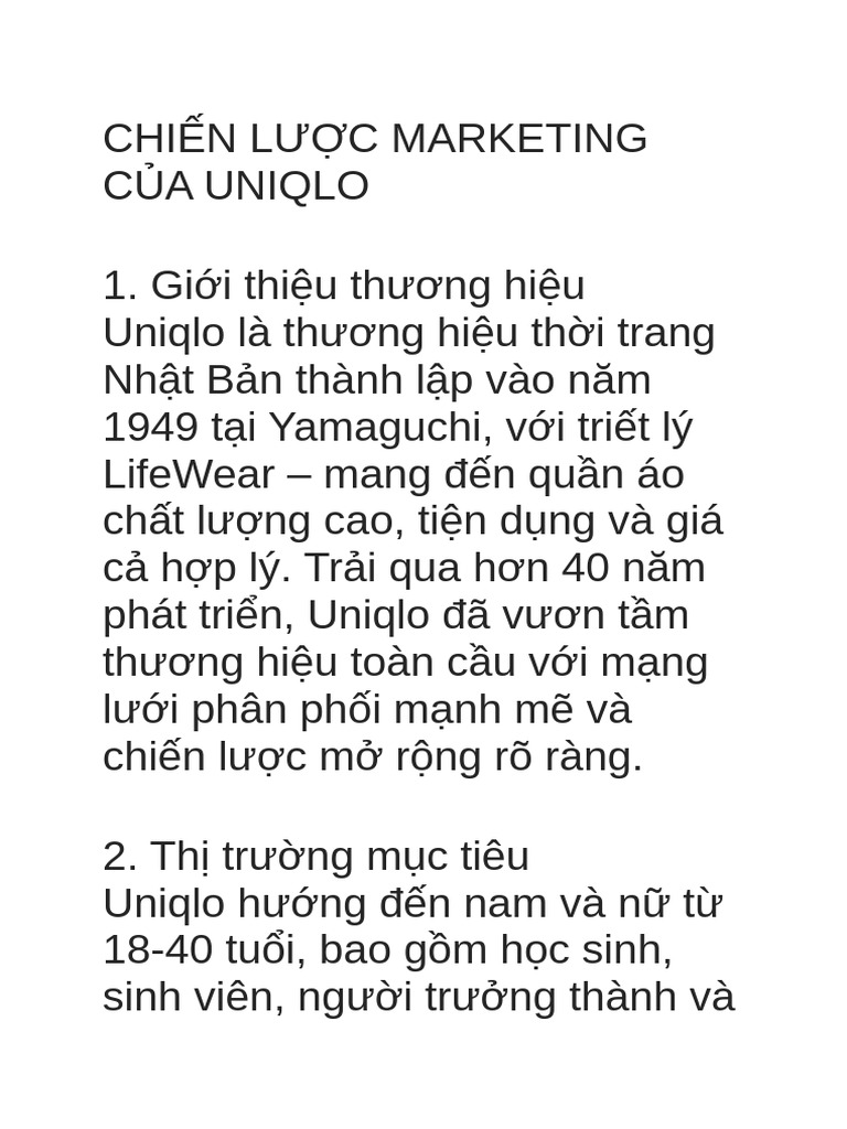 UNIQLO | PDF