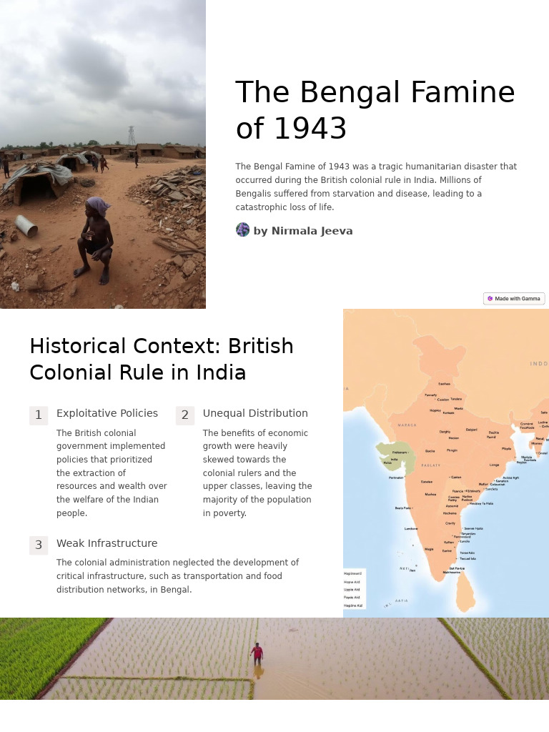 The Bengal Famine of 1943 | PDF | Famine | Humanitarian Aid