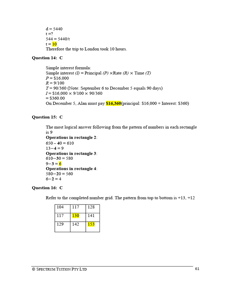 Math Problem Solutions and Explanations | PDF | Mathematics
