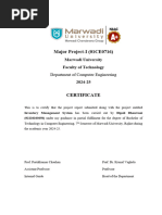 Sample CSE Final Year Project Report | PDF