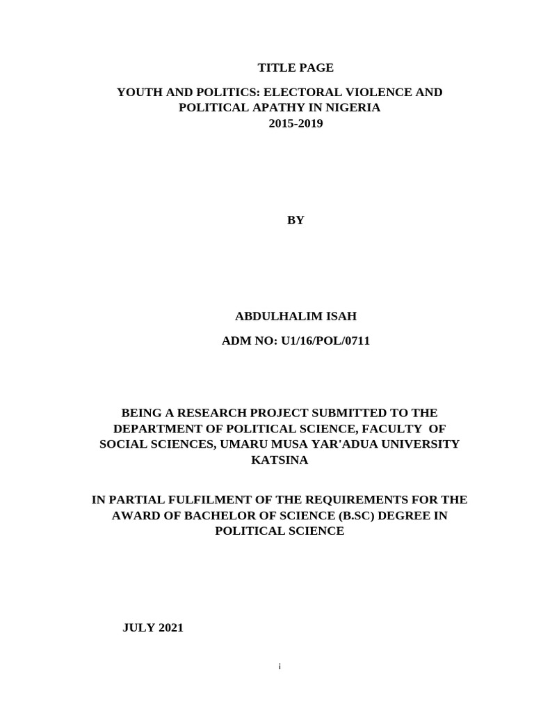 A Halim February Work | PDF | Elections | Violence