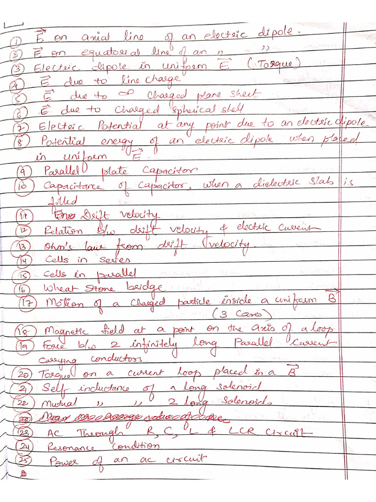 Imp Derivation List | PDF
