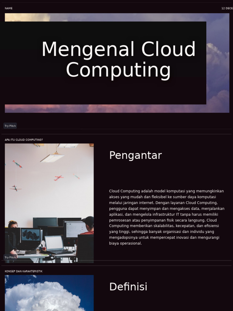 Cloud Computing: Manfaat dan Tantangan | PDF