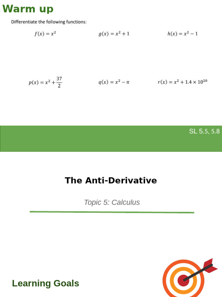 Understanding Anti-Derivatives in Calculus | PDF