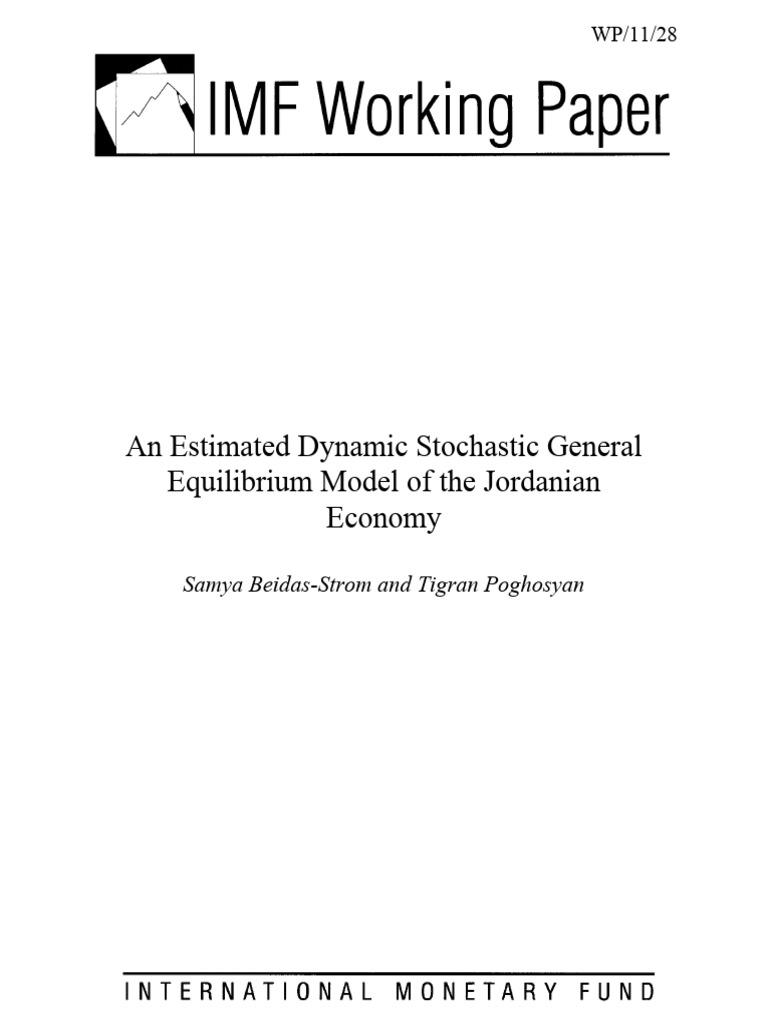 An Estimated Dynamic Stochastic General Equilibrium Model | PDF | Inflation | New Keynesian ...