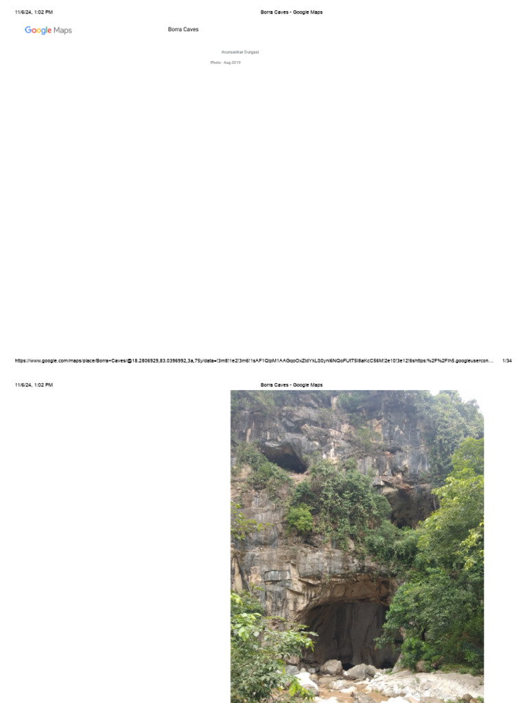 Borra Caves on Google Maps | PDF | Map | Alphabet Inc.