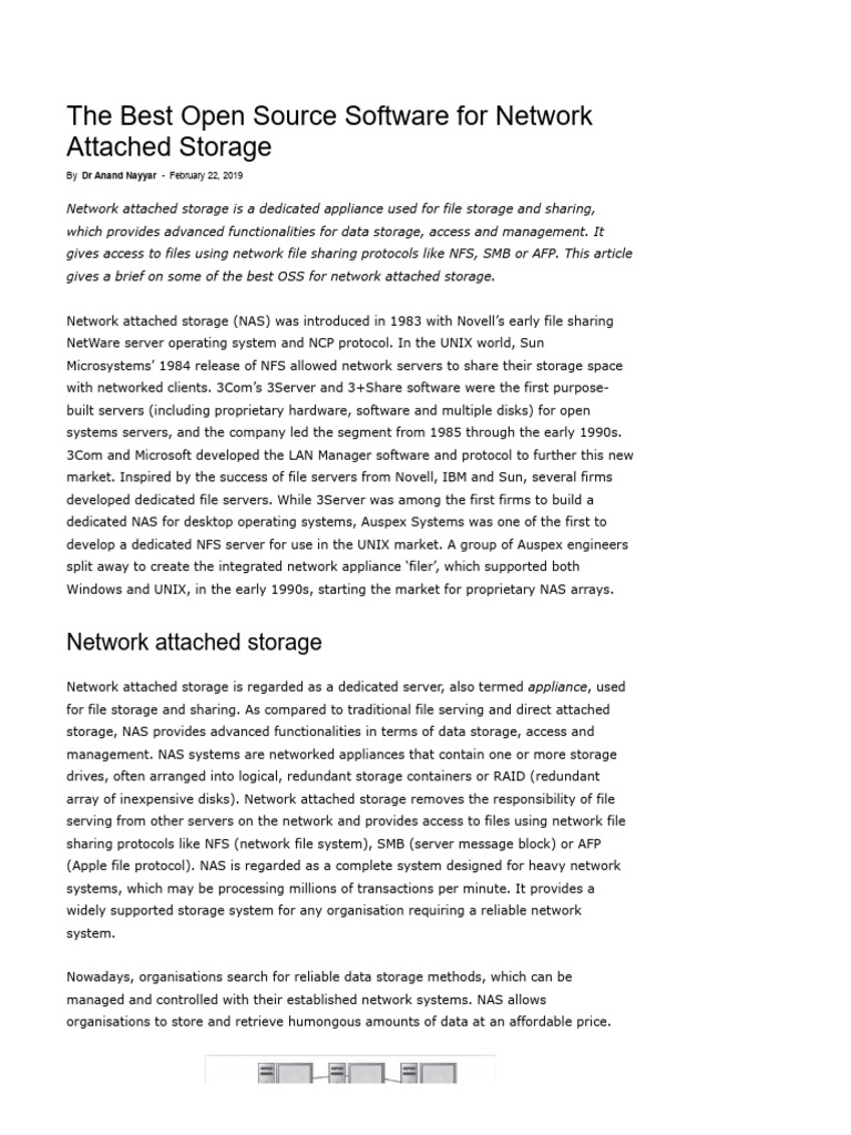 Best Open Source NAS Software Guide | PDF | Computer Network | System Software