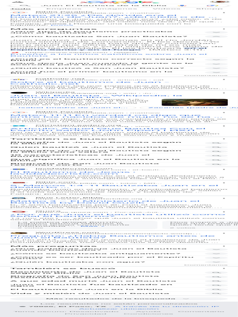 Juan El Bautista de La Biblia Bautizaba Puros Hom… | PDF | Juan el ...