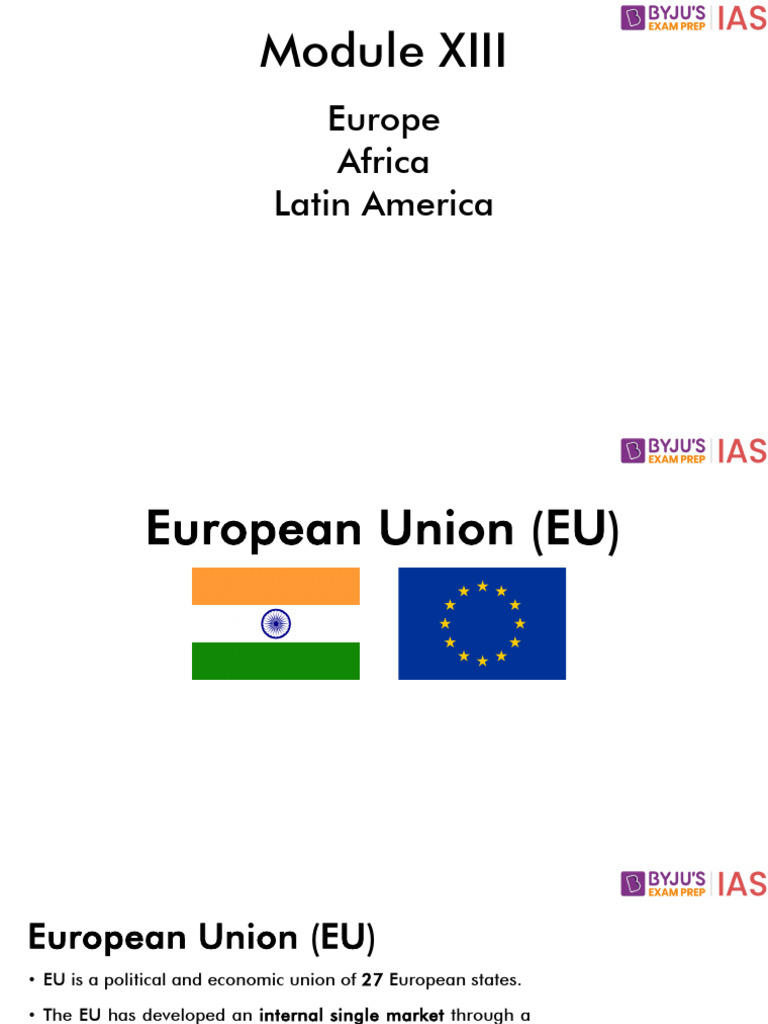 Module Xiii Europe Africa Latin America 91 | PDF | European Union ...