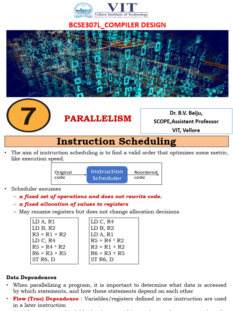 43 Instruction Scheduling And Software Pipelining 19 11 2024 Pdf Computer Architecture