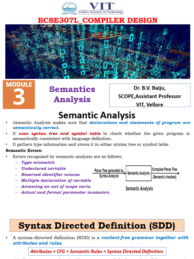 20-Module 3_ Syntax Directed Definition-21!08!2024 | PDF | Parsing | Vertex (Graph Theory)