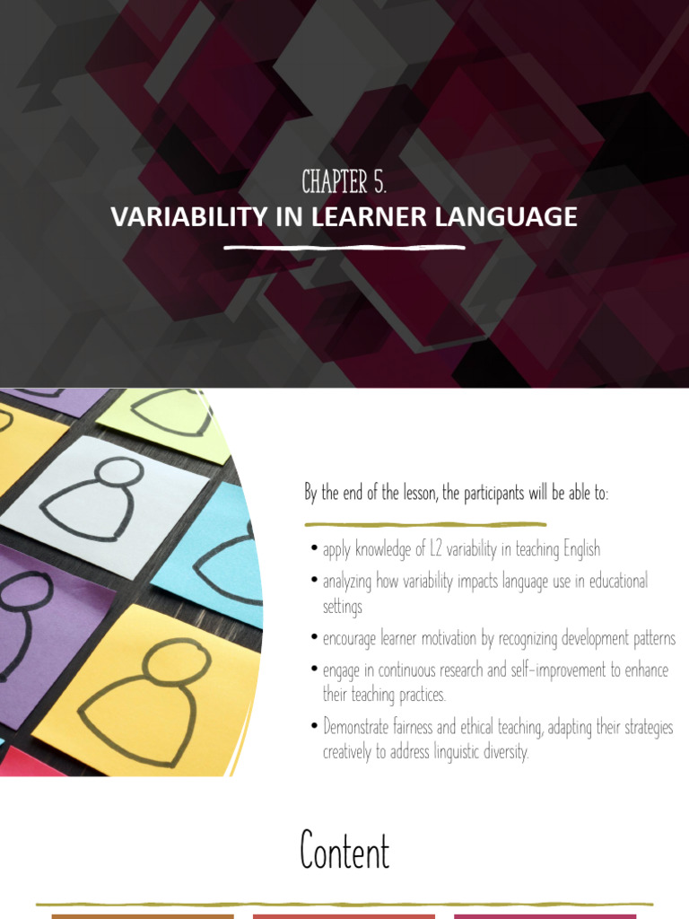 Chapter 5. Variability in Learner Language | PDF | Second Language Acquisition | Linguistics