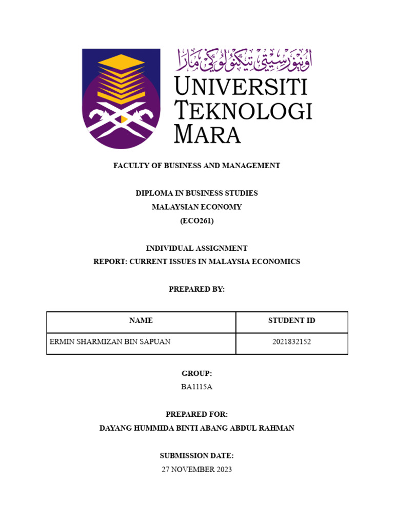 Malaysian Economy Pdf Labour Economics Economic Growth