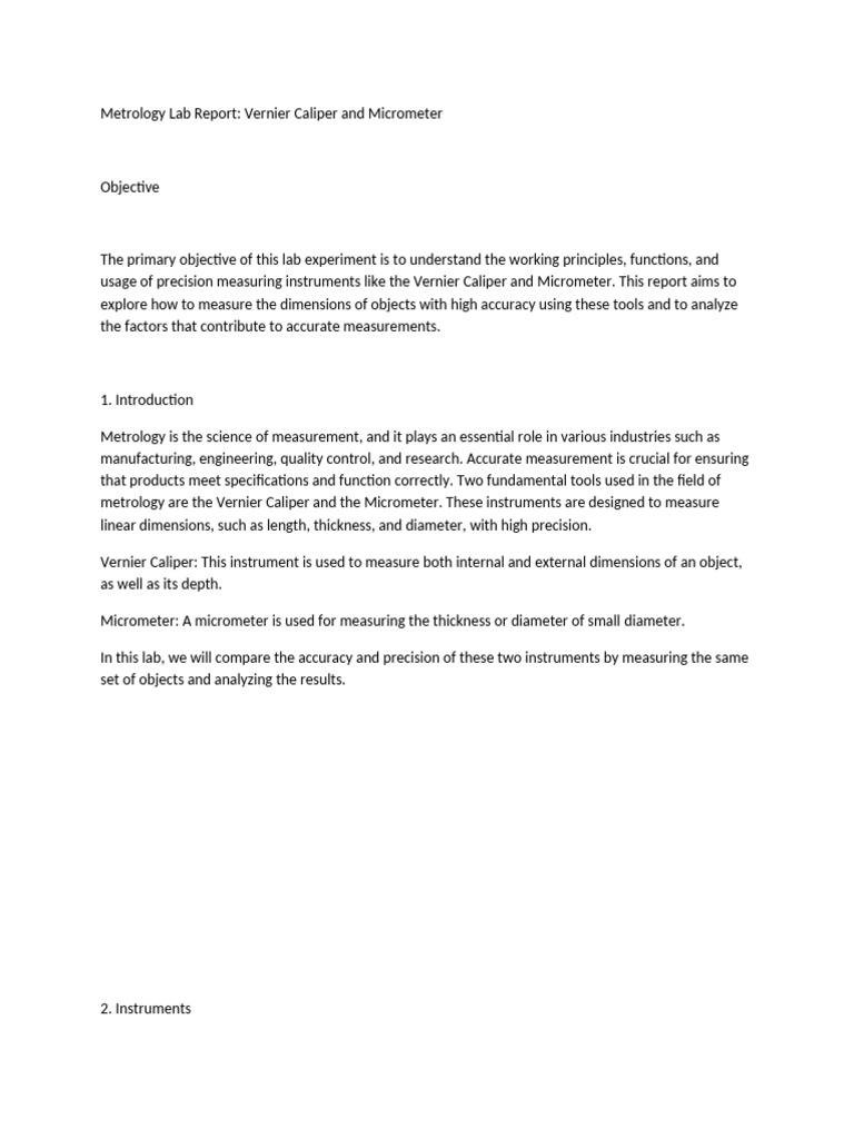 Metrology Lab R-WPS Office Teshe | PDF | Metrology