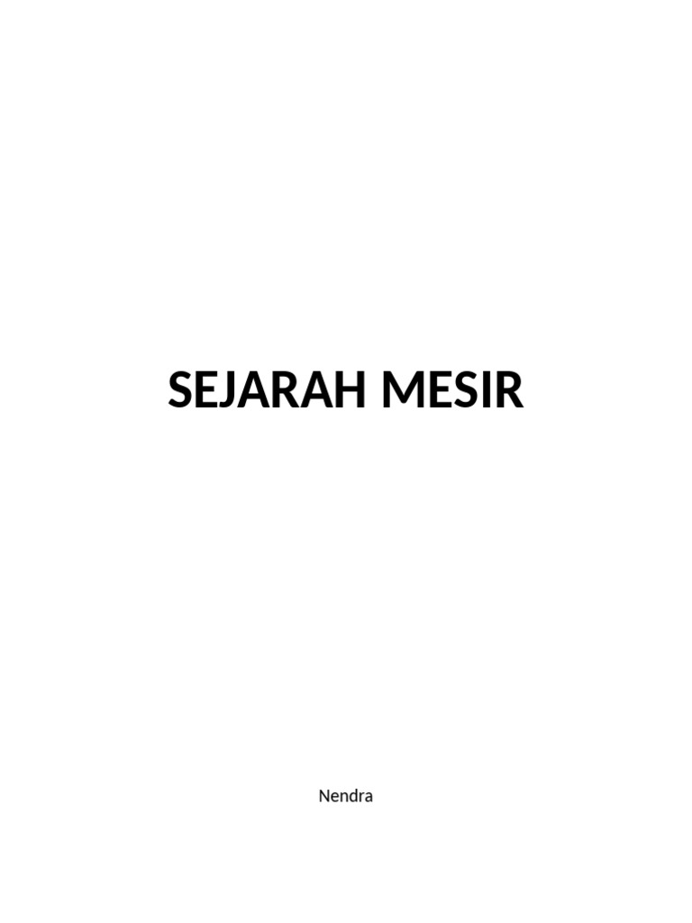 Mitologi dan Sejarah Mesir | PDF