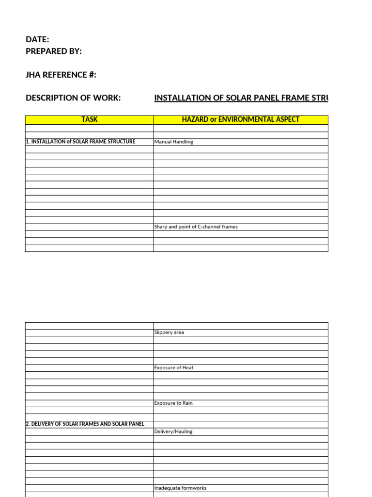 Solar Panel Installation Safety Guide | PDF | Personal Protective ...