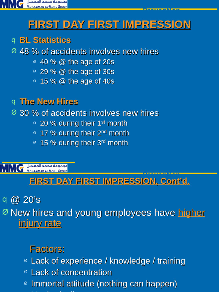 8) - First Day First Impression | PDF