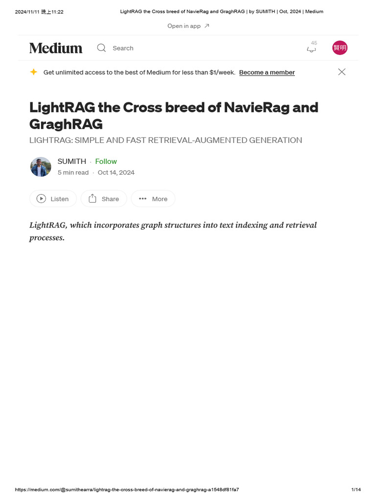 LightRAG: Efficient RAG System Overview | PDF | Artificial Intelligence ...